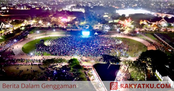 Begini Suasana Nobar Timnas Indonesia di RTH Syekh Yusuf Gowa